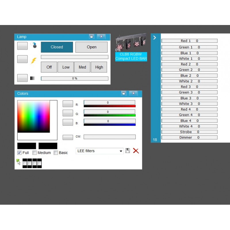 Stairville CLB8 RGBW Compact LED Bar 8