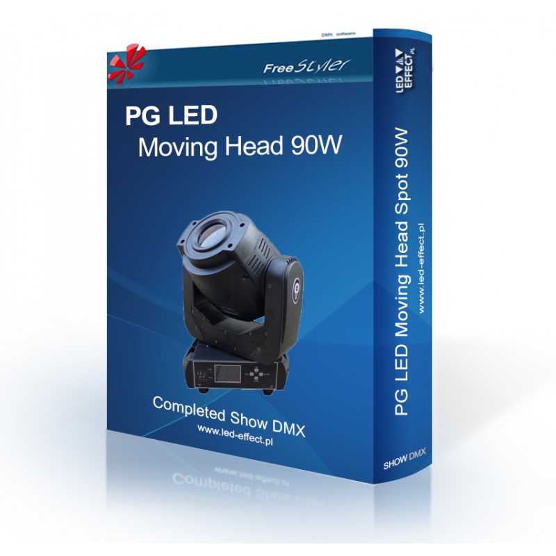 PG LED Moving LED Spot 90W - SHOW DMX Ilość zaprogramowanych urządzeń ...