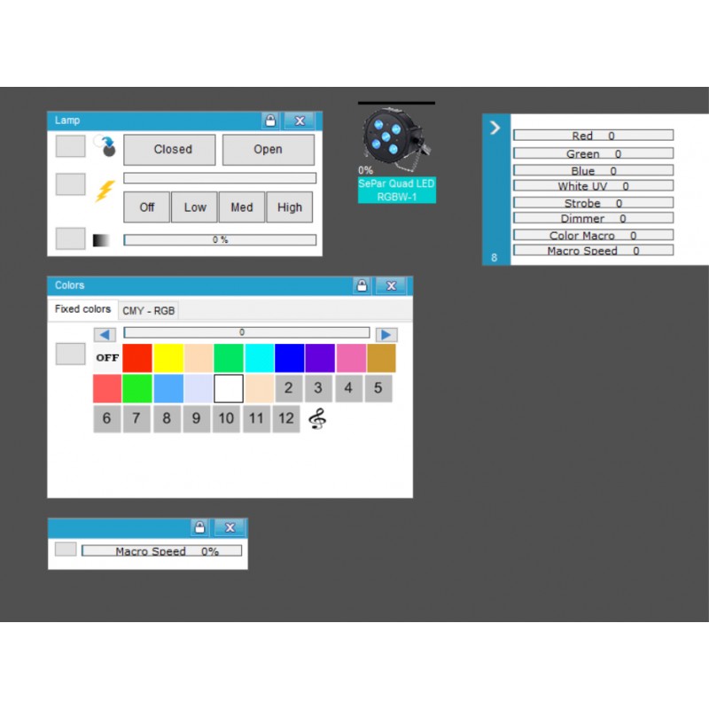 Fun Generation SePar Quad LED RGBW IR / QUAD LED RGB UV IR