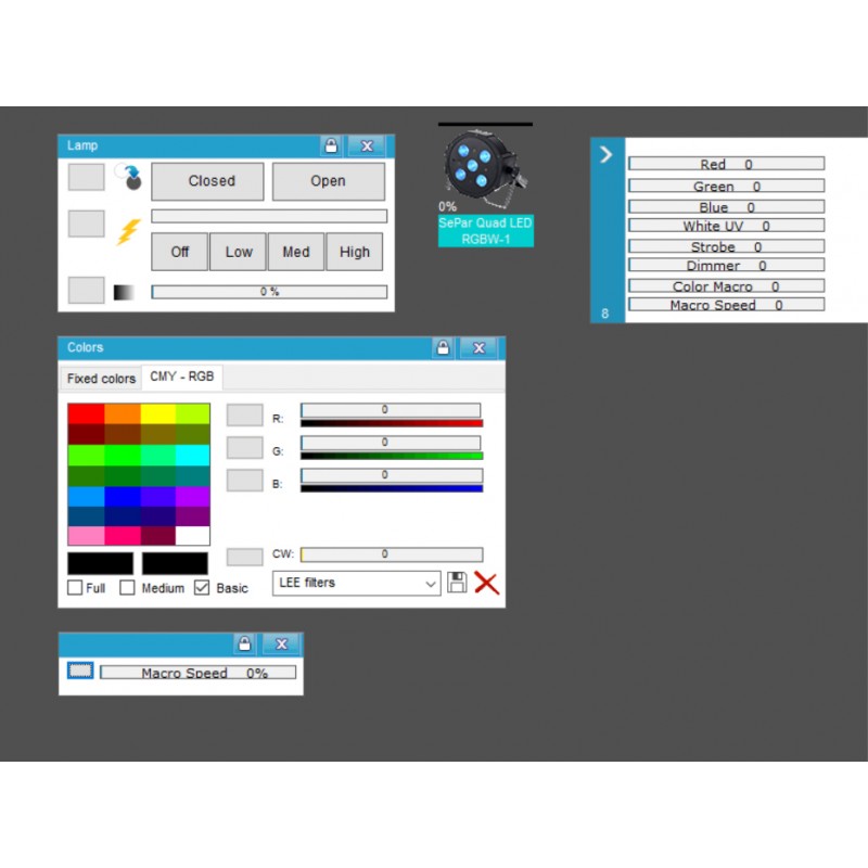 Fun Generation SePar Quad LED RGBW IR / QUAD LED RGB UV IR