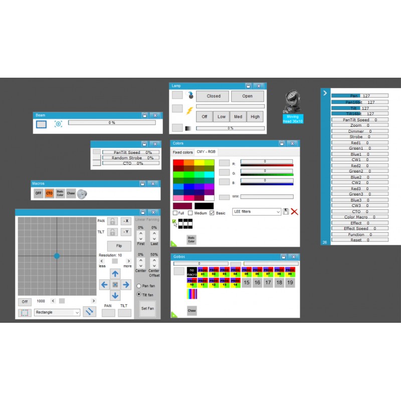 Colorstage LED RING WASH 36x10W RGBW