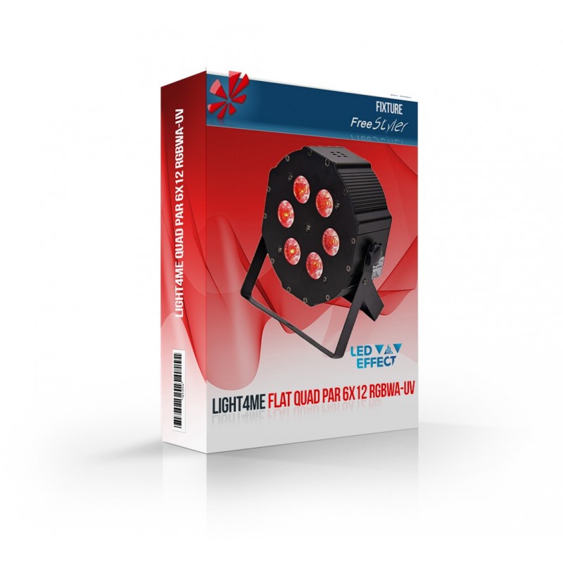 Light4me FLAT Quad PAR 6x12W RGBWA-UV